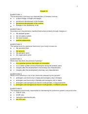Study Guide For Chapter 1 Quiz Docx 1 Chapter 01 QUESTION 1 The Development Of Primary Sex