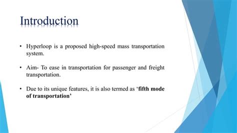 hyperloop presentation pptx rail travel travel type