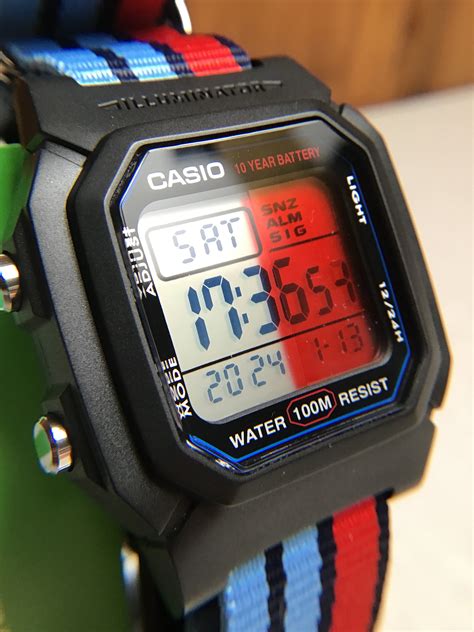 Modified Casio W 800h Grey Man Watch With Screen Mod Module Timer