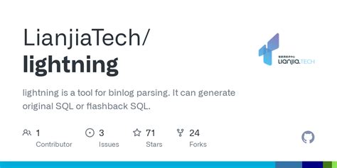 github lianjiatech lightning lightning is a tool for binlog parsing