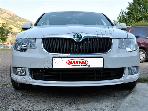 Front Bumper Spoiler Skoda Superb #160301 – Marvel Tuning