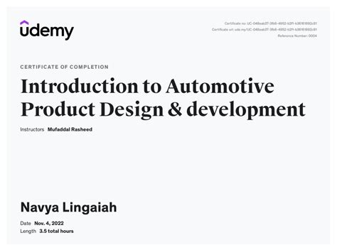 Navya L On Linkedin Udemy Course Completion Certificate