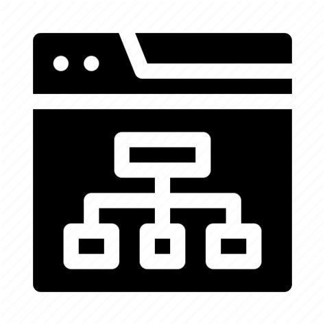 Site Map Hierarchical Structure Website Connection Browser Icon Download On Iconfinder