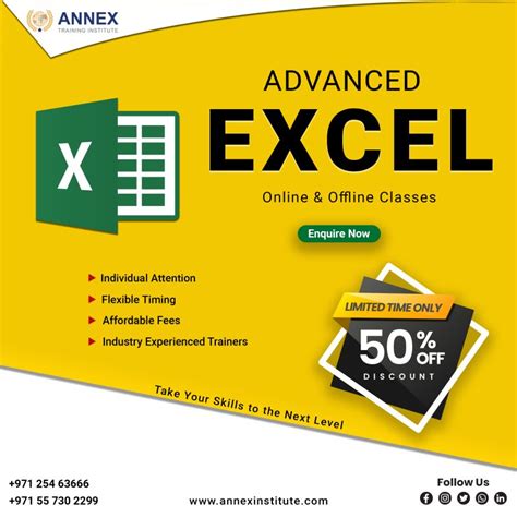 annex training institute on linkedin msoffice education msexcel