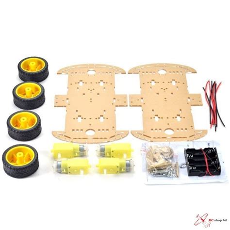 4 Wheel Robot Car Chassis Kit RC Shop Bd