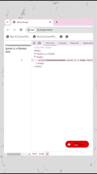 How To Break Text In Htmlcss Trending Shorts Ytshorts Html Coding