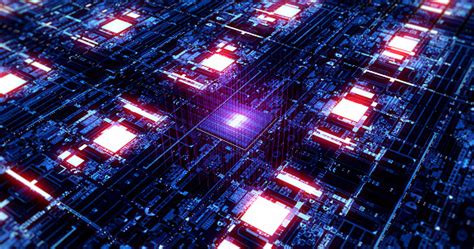 Circuit Board Pattern Close Up Cpu Data Processing Artificial