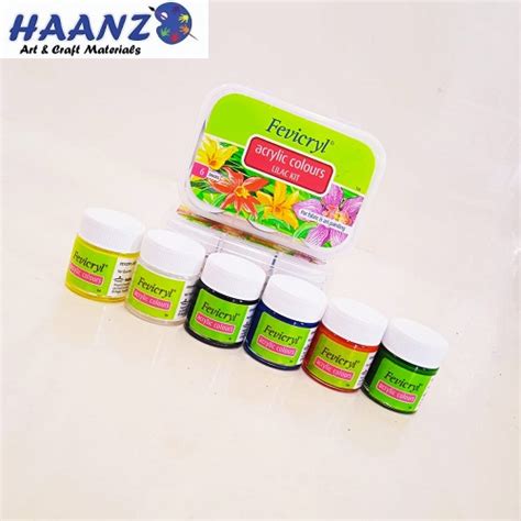Fevicryl Acrylic Lilac Kit 6 Shades Haanz Lk