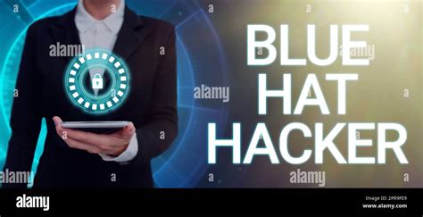 inspiration showing sign blue hat hacker concept meaning person