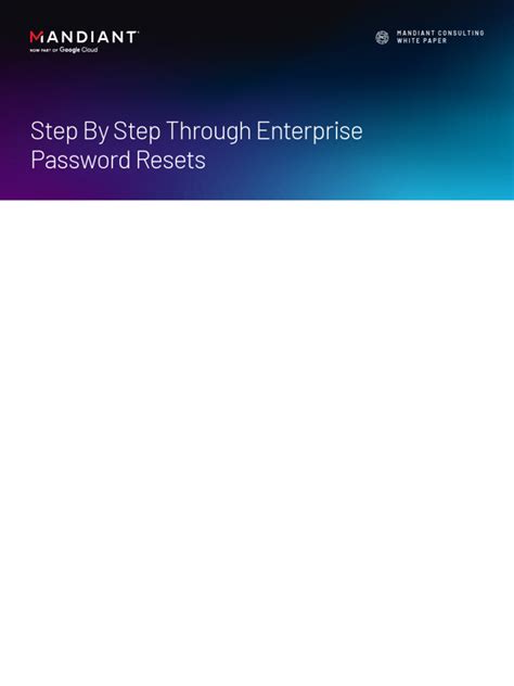 step by step through enterprise password resets tda cyber snapshot