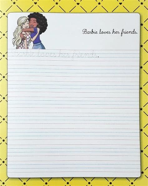 Barbie Cursive Writing Sentences Books And You