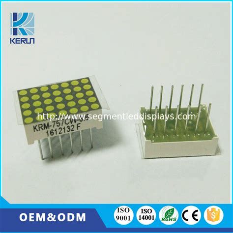 밝은 흰색 5x7 도트 매트릭스 주도의 디스플레이 모듈 넓은 시야각