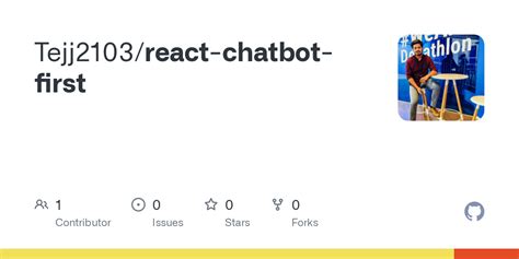 github tejj2103 react chatbot first