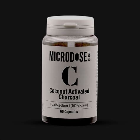 Activated Coconut Charcoal 60 Capsules Supplements Pure Life