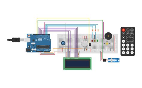 Circuit Design Gas Warning System Tinkercad