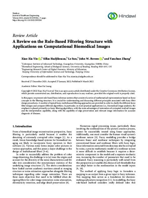 Pdf A Review On The Rule Based Filtering Structure With Applications