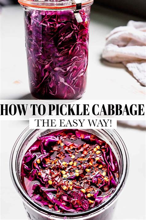 Easy Quick Pickled Cabbage Platings Pairings Artofit