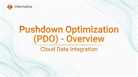 Rajat Kumar Pandey On Linkedin Overview Of Pushdown Optimization Pdo