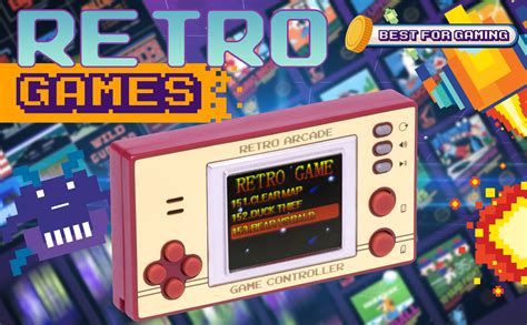 Amazon Com Mini Retro Games Console 150 In Built Games 8 Bit Retro Gaming Handheld Console 1