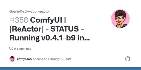 Comfyui Reactor Status Running V041 B9 In Comfyui But Fails