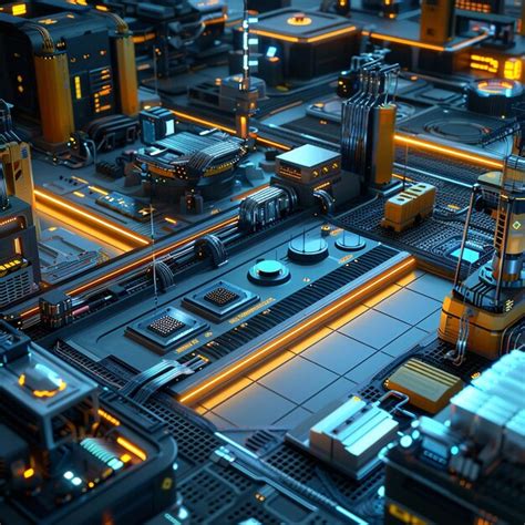 Smart Factory Industry Mm Computer Premium Ai Generated Image