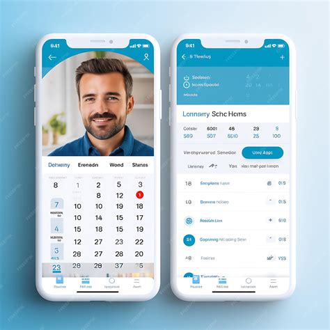 Premium Ai Image Mobile App Layout Design Of Healthcare Appointment