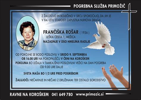 Osmrtnice Stare Komunala Mežica