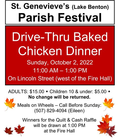 Parish Festival - St. Genevieve, Lake Benton — Diocese of New Ulm