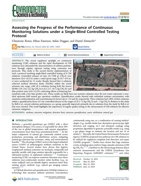 Pdf Assessing The Progress Of The Performance Of Continuous Monitoring Solutions Under A