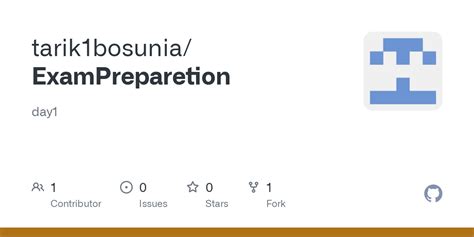 GitHub Tarik1bosunia ExamPreparetion Day1