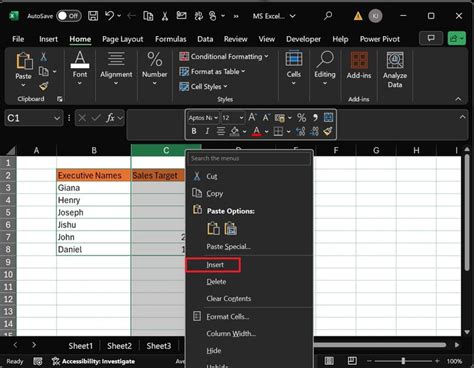Excel Add Cells