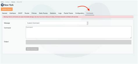 Sending Commands — Flexiwan Documentation