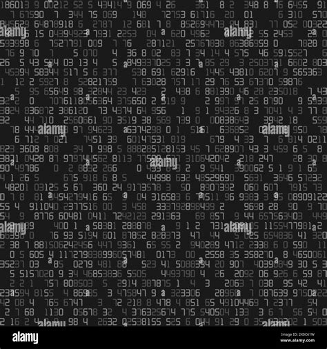 The Matrix A Background With A Chaotic Arrangement Of Numbers