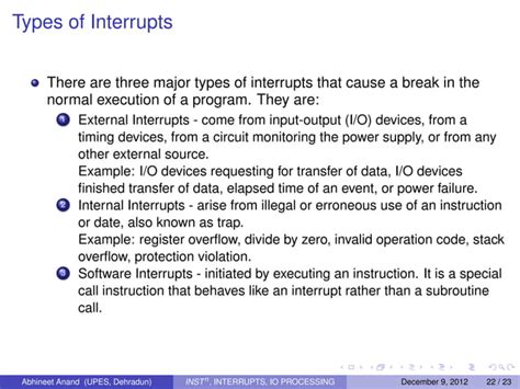 Instruction Interrupts And Io Processing Pdf