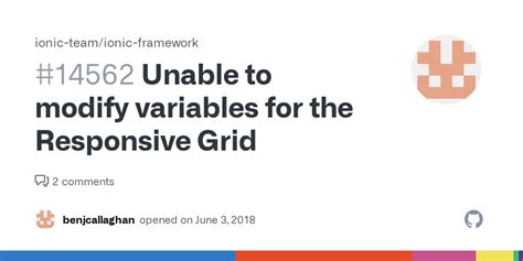 Unable To Modify Variables For The Responsive Grid · Issue 14562 · Ionic Teamionic Framework