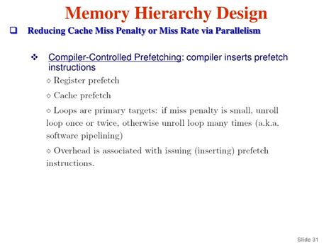 PPT Memory Hierarchy Design PowerPoint Presentation Free Download ID