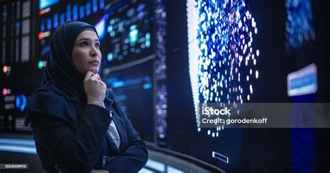 Portrait Of A Thoughtful Middle Eastern Software Developer Working In Technological Corporate