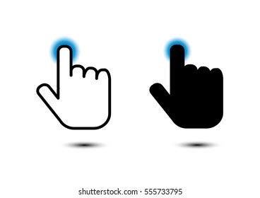 Hand Cursor Icon Click Hand Click Stock Vector Royalty Free