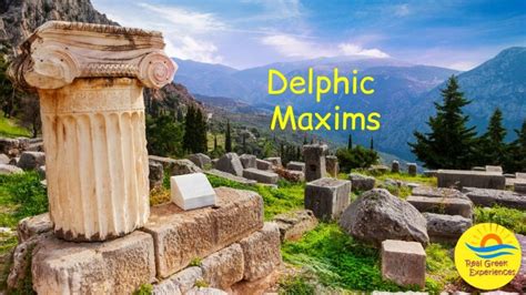 The Delphic Maxims Ancient Wisdom For Everyday Life