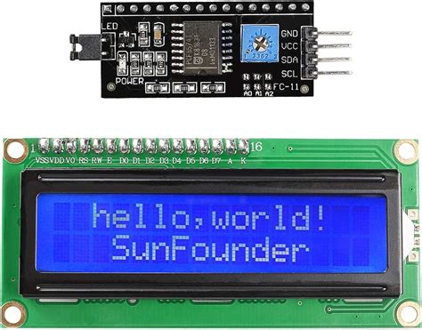 RIDEN IIC I C TWI Serial LCD Module Display Compatible With Arduino R Mega X
