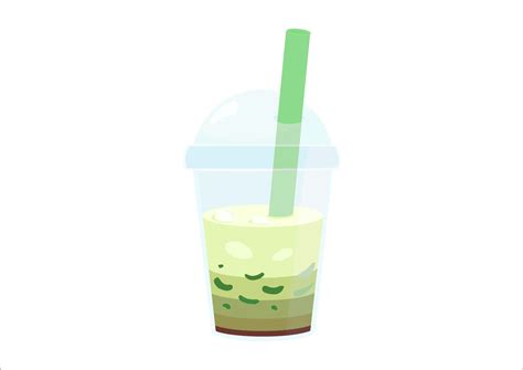 A Glass Of Cendol Indonesian Drink Vector Art At Vecteezy