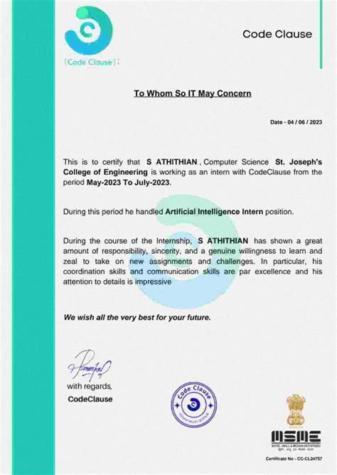 Athithian S On Linkedin Aiinternship Deeplearning Computervision