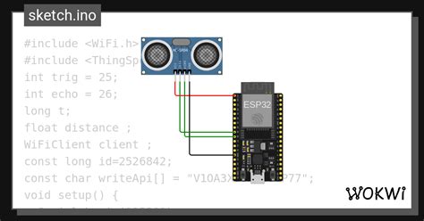 Distance Wokwi Esp32 Stm32 Arduino Simulator