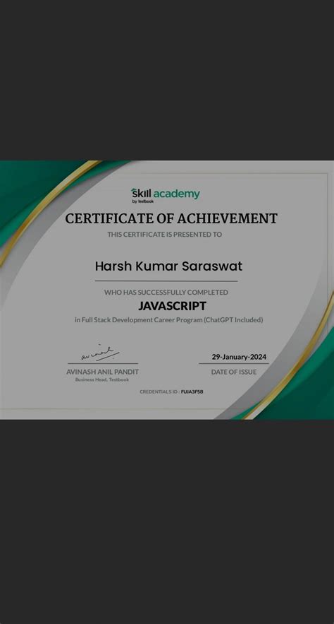 harsh kumar saraswat on linkedin fullstackdevelopment javascript skillacademy hardworkpaysoff