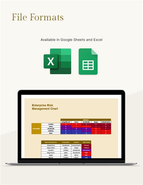 Enterprise Risk Management Chart Google Sheets Excel Template Net