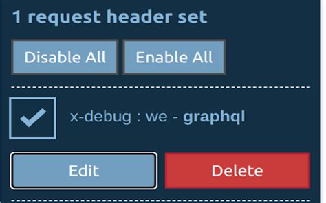 Request Header Override Extension