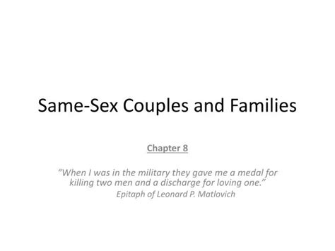 PPT Same Sex Couples And Families PowerPoint Presentation Free Download ID 2060059
