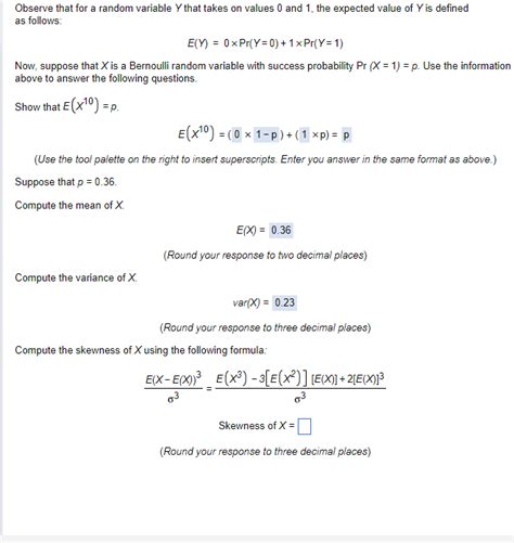 Observe That For A Random Variable Y That Takes On