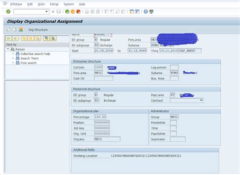 SAP For Abapers Enhancement Of The Standard Infotype 0001 For HR In Transaction PA30