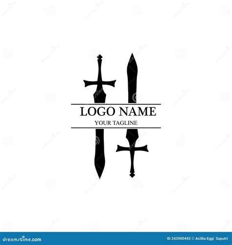 Sword Logo And Symbol Vector Stock Illustration Illustration Of Power Icons 243900442